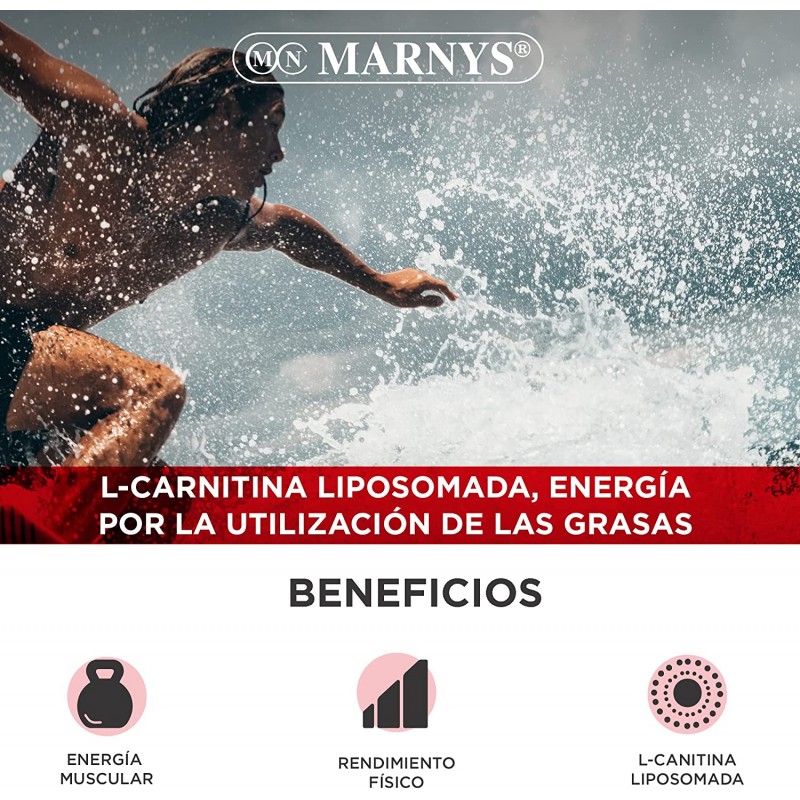 Carnitin 3000 - 14 Viales x 25 ml - Sin Gluten - Marnys